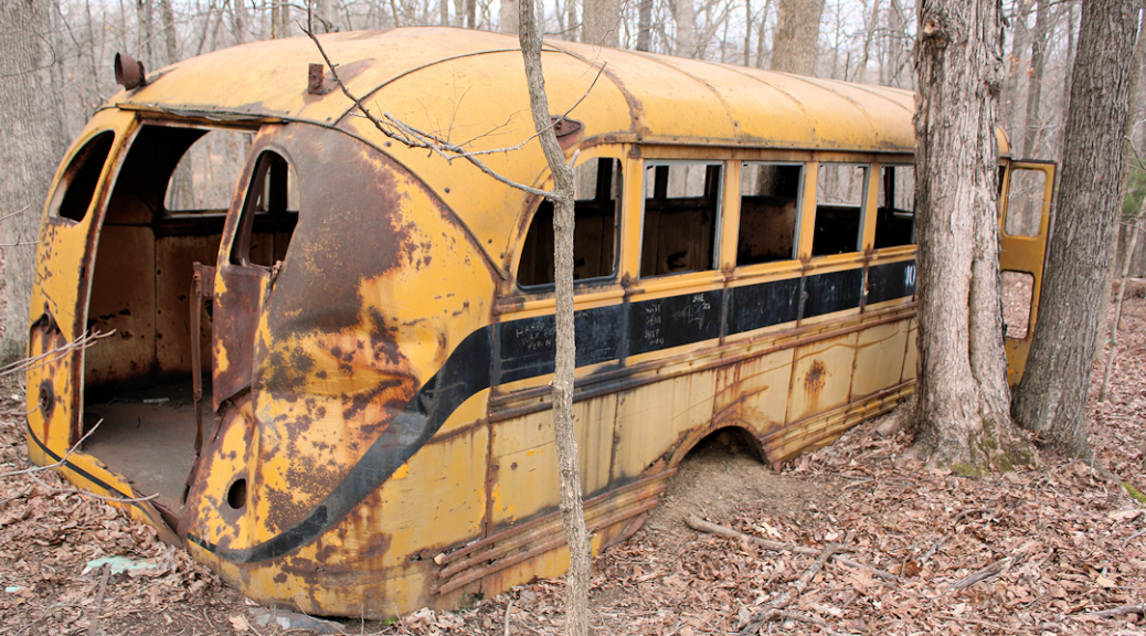 Old School Bus in Land Between The Lakes - Four Rivers Explorer